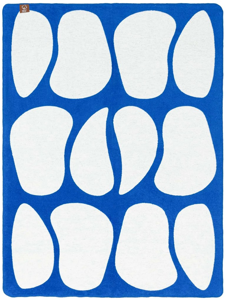 Unia - Cotton Cloud Bavlněná deka z akrylu 150x200 2137/3 oblázky modrá přehoz deka s háčkováním SG