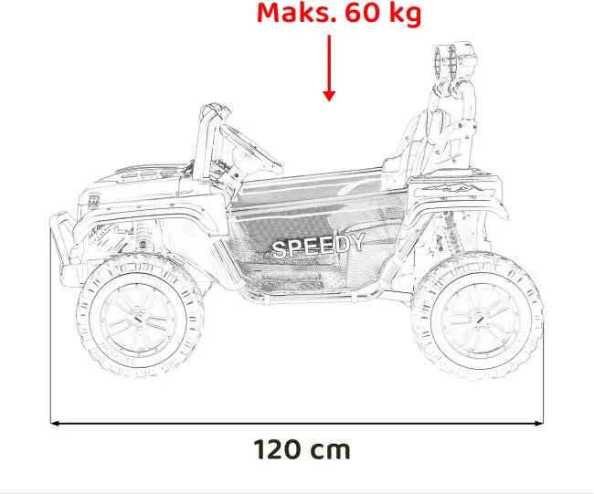 Elektrické autíčko PASSION 4x4 růžové