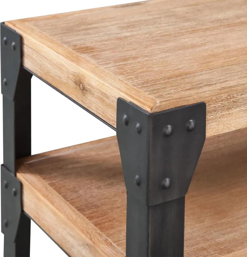 vidaXL Konzolový stolek z masivního akáciového dřeva 120x40x85 cm [243915]