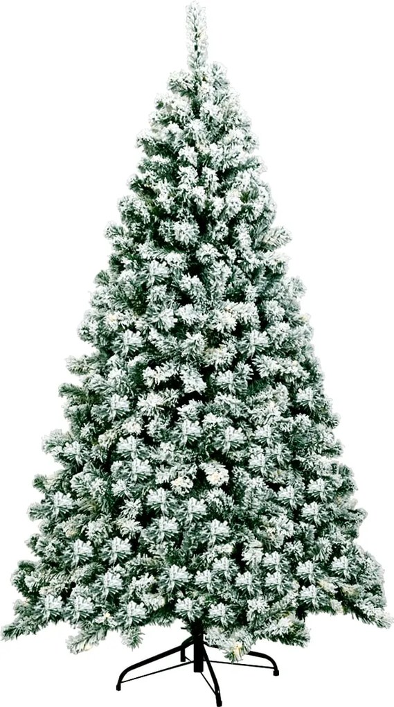 Costway 180 cm vysoký umělý vánoční stromek s teplými LED světly Vánoční stromek