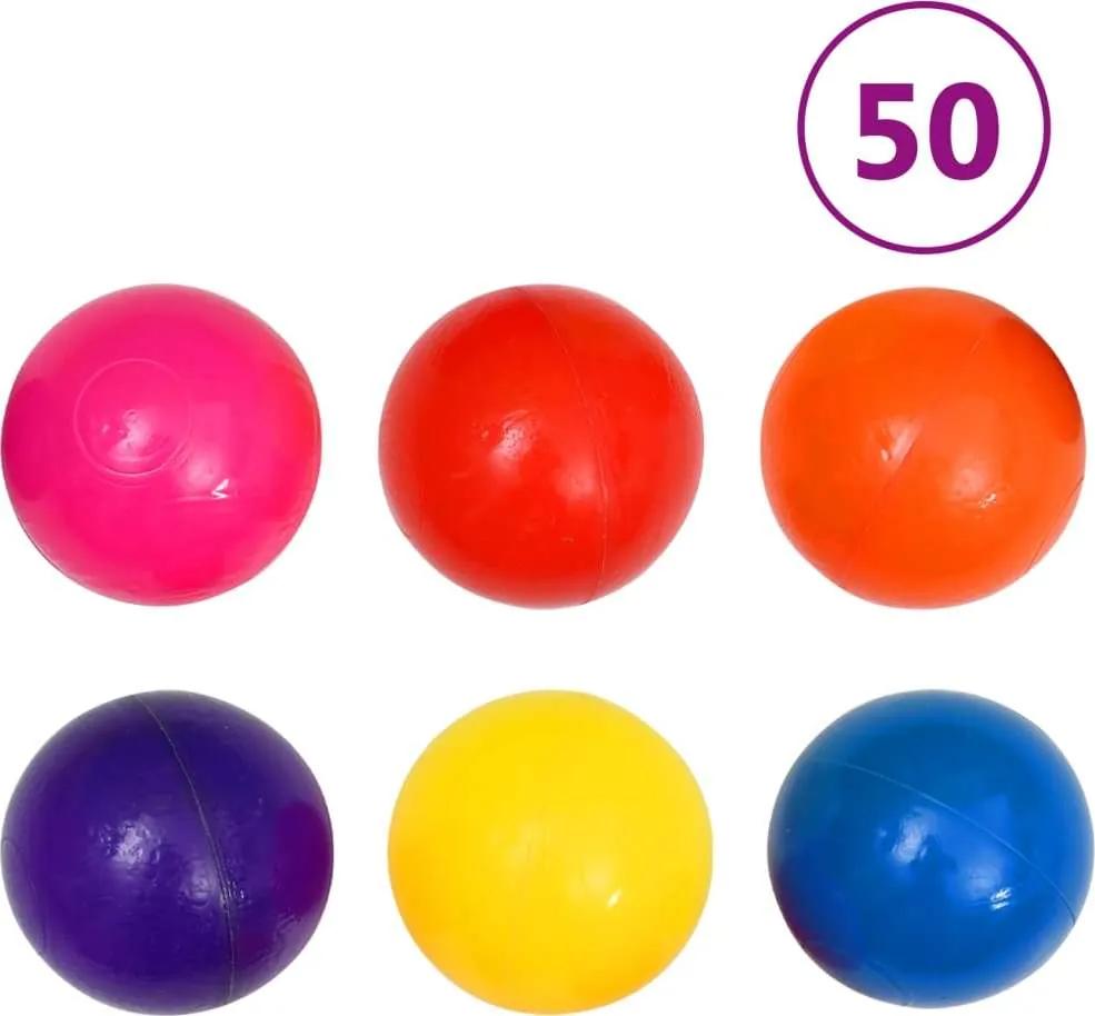 vidaXL Suchý bazén s 300 míčky pro děti 75 x 75 x 32 cm [3107719] Barva: Vícebarevný