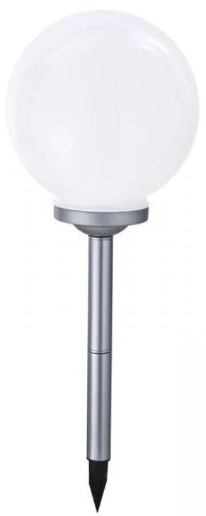 Solární světlo- zapichovací koule, bílá, průměr 25 cm