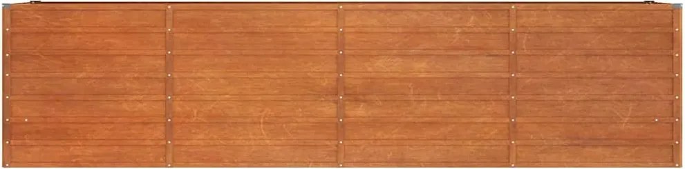 Zahradní vyvýšený záhon rezavý 320 x 80 x 77 cm cortenová ocel 151963