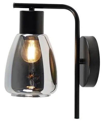 Nástěnná lampa MOLDO 1xE27/40W/230V černá/kouřová černá