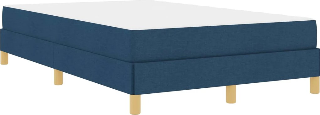 Postel s boxspringem s matrací Modrá 120 x 200 cm textil 3398562
