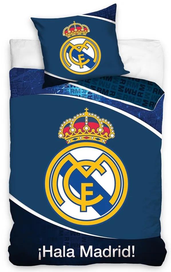Carbotex Bavlněné povlečení Real Madrid Dark Blue, 140 x 200 cm, 70 x 90 cm