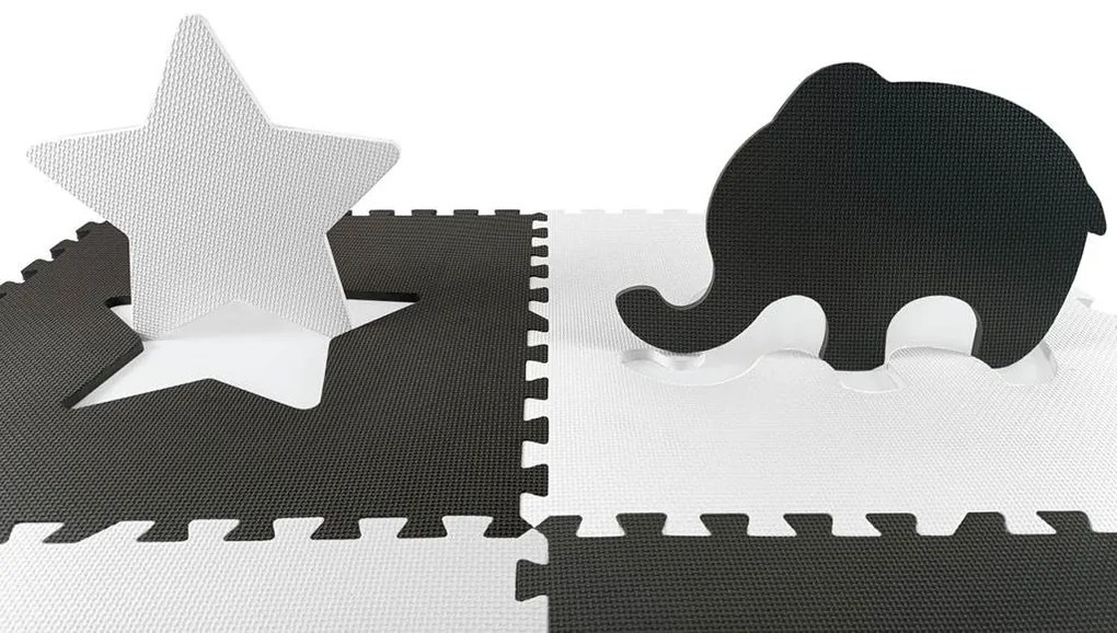 Pěnové puzzle podložka ohrádka Milly Mally Jolly 2x2 Grey