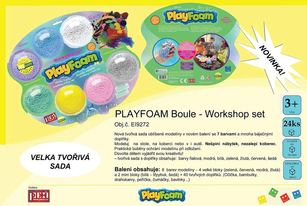 Pexi PlayFoam® Boule velká kreativní sada modelíny