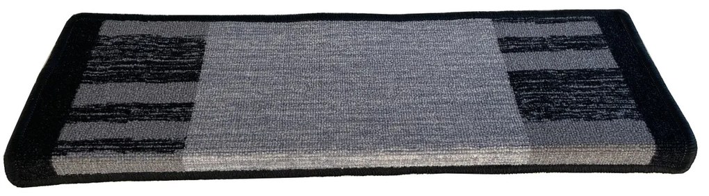 Vopi Nášlapy na schody Geneve šedý obdélník, samolepící - 25x80 obdélník (rozměr včetně ohybu)