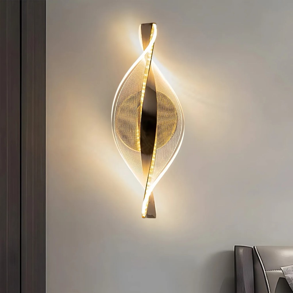 Nástěnné LED svítidlo G031-W zlaté/neutrální bílá