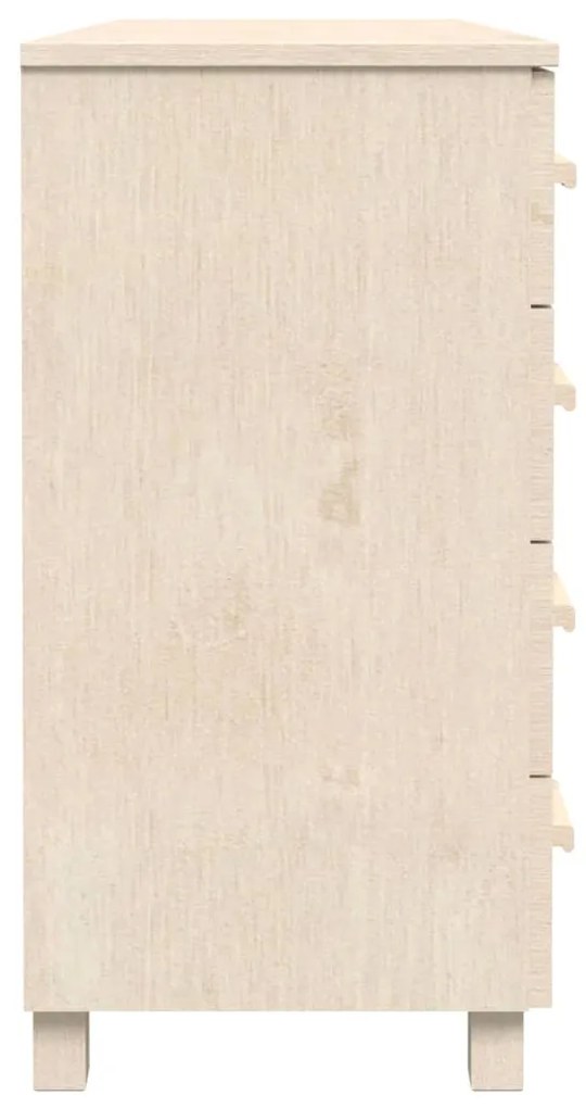 Příborník HAMAR medově hnědý 113 x 40 x 80 cm masivní borovice,  340444