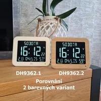 JVD DH9362.2 - Stále podsvícené rádiem řízené hodiny se zobrazením dne a měsíce v češtině
