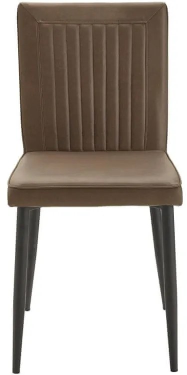 Danish style Jídelní židle Fona (SET 2 ks), hnědá