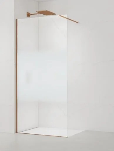Sprchová zástěna SAT Walk-in 90 cm broušený rose gold SATBWI90MPPRRG