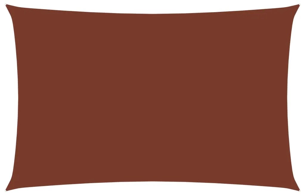 Stínící plachta oxfordská látka obdélníková 6 x 8 m cihlová,  135388