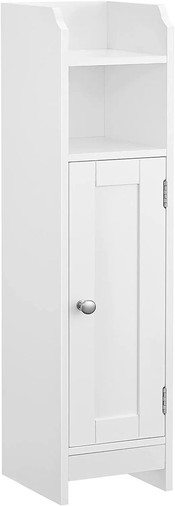 VASAGLE Koupelnová skříňka úzká 18x20x80cm bílá