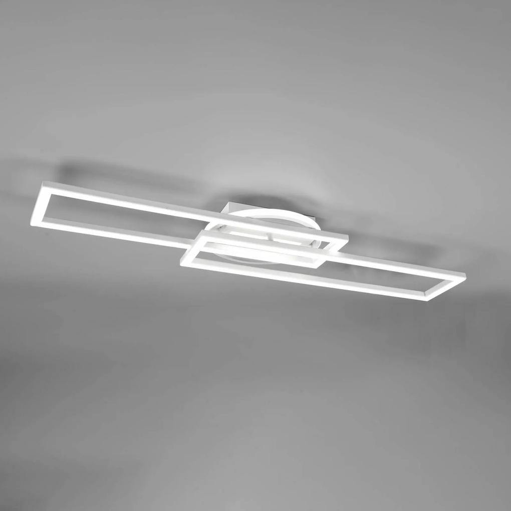 LED stropní světlo Twister, otočné, dálkové, bílá