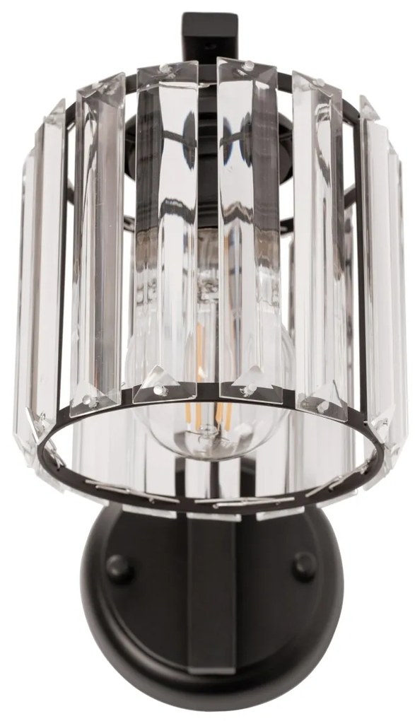 Nástěnná lampa Bodil APP-512 1W černá/krystal