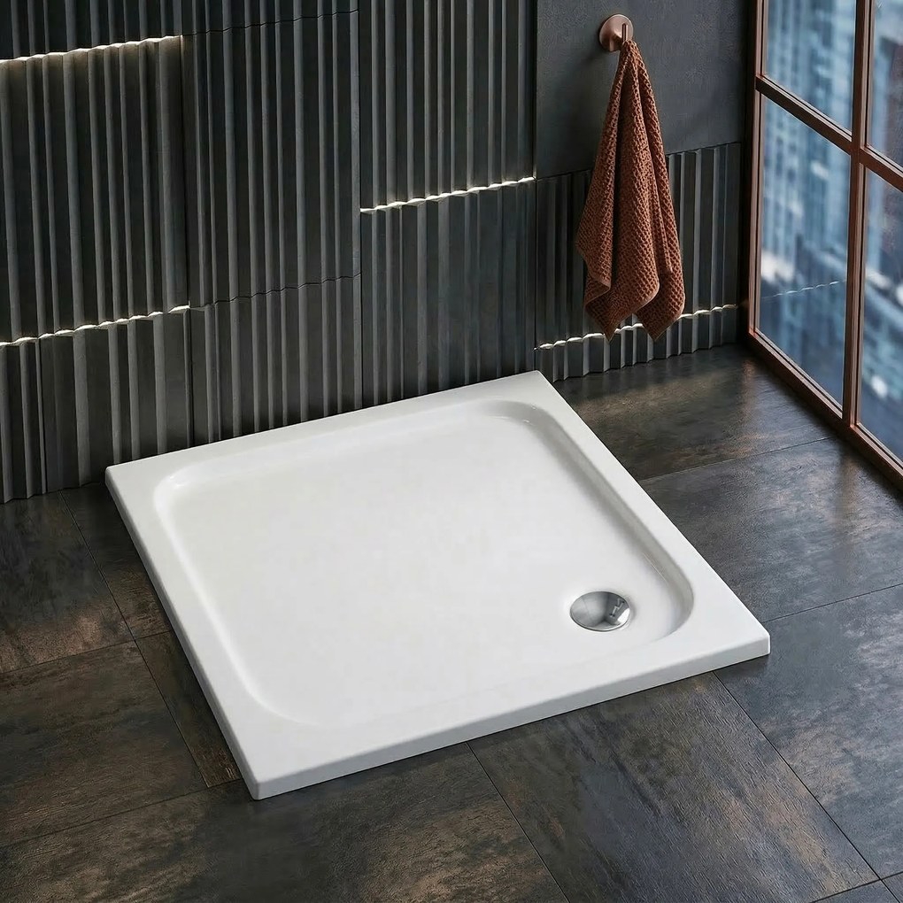 Rea, Sprchová vanička akrylová Rea Belmond White 80x80, KPL-14370