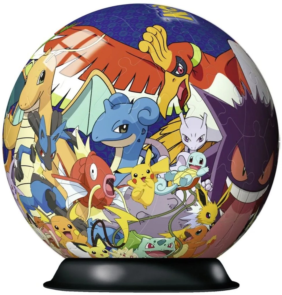 Puzzle ravensburger 3d 117857 -ball pokémon 72 dílků