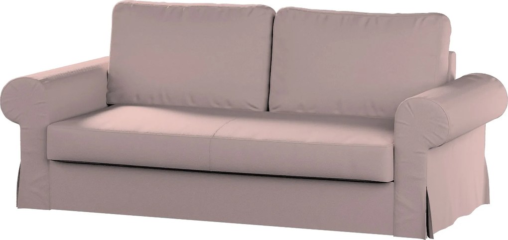 Potah na pohovku IKEA Backabro,  3-místná, rozkládací barva růžová látka pletený vzor