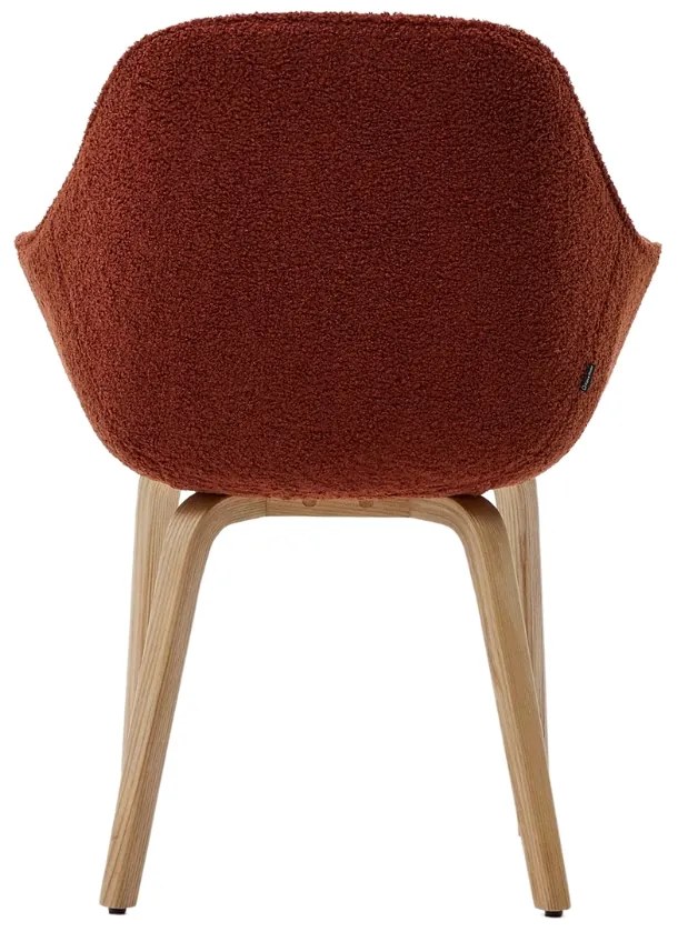 OnaDnes -20% Červená čalouněná jídelní židle Kave Home Aleli