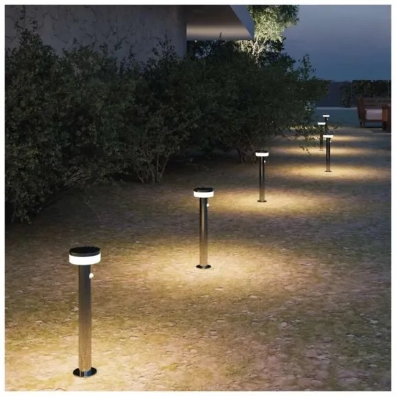 LED Solární lampa se senzorem LED/2W/3,7V 1200 mAh IP44 50 cm