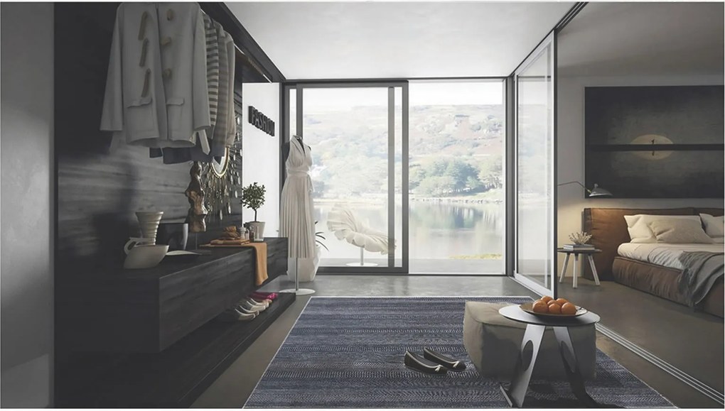 Ručne viazaný kusový koberec Diamond DC-MCN Dark blue / silver, 365x550, modrá, chodba / predsieň, Diamond Carpets India