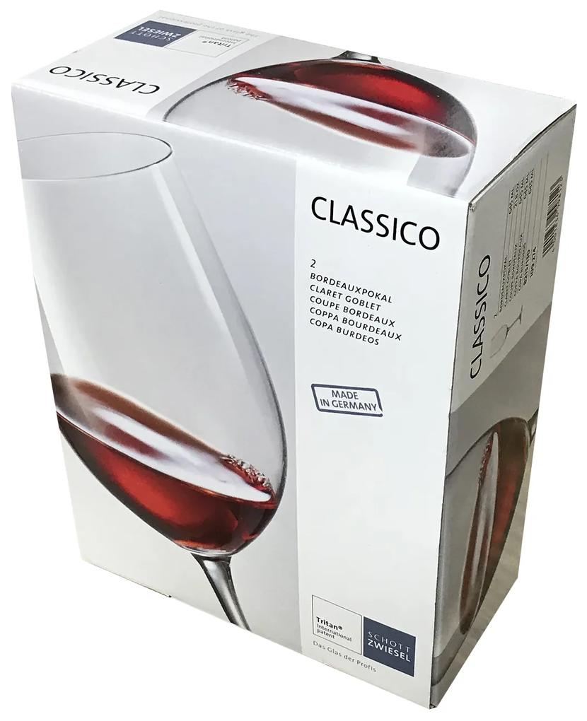 Sklenice Schott Zwiesel červené víno BORDEAUX 2 ks 645 ml, CLASSICO 109274