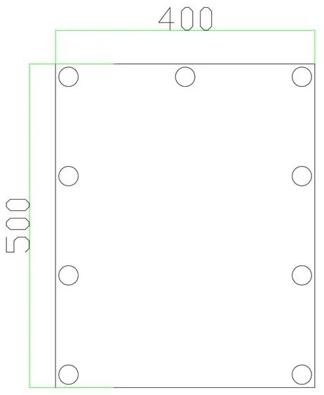 LED Zrcadlo s osvětlením 9xLED/1W/230V 3000/4000/6000K 50x40 cm IP44