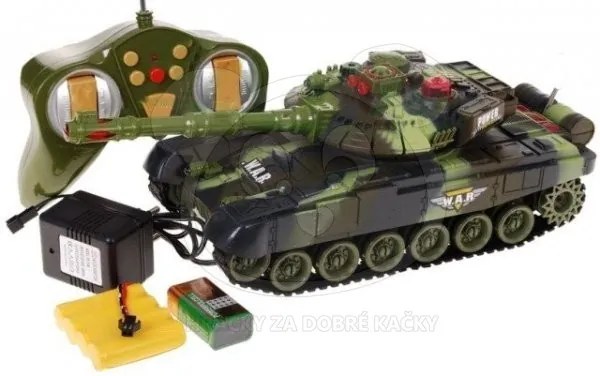 RC tank, 34 cm, zvuk hnědý