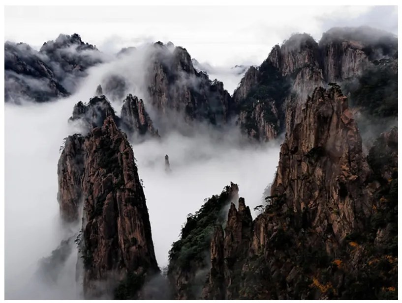 Fototapeta - Sea of clouds in Huangshan Mountain, China