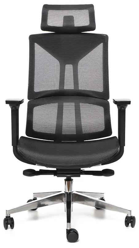 Kancelářská ergonomická židle Sego ERGO AIR — síť, černá