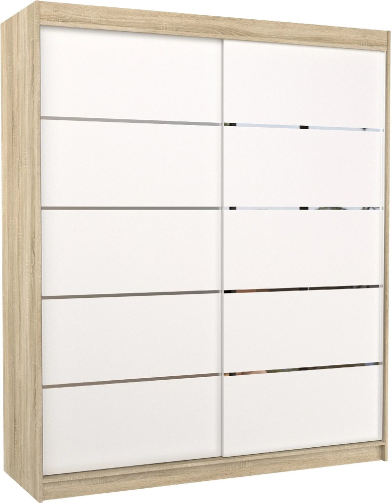 ADRK Furniture Posuvná skříň SPECTRA 180 SW-SPE-S+W-180+A304