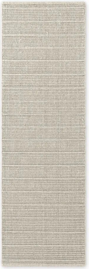 Krémový ručně tkaný vlněný běhoun 80x250 cm Camden Parker – Ted Baker