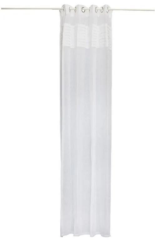 Lněná záclona LINEA bílá 140 x 250 cm