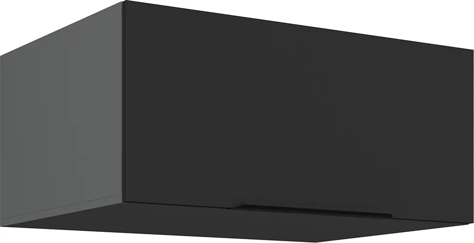 ARIA ab | horní skříňka 80 NAGU-36 1F výklopná | 80 cm | HLUBOKÁ | ANTI FINGERPRINT povrch | antracit/černá