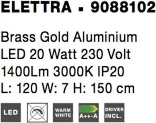 Závěsné LED svítidlo NOVA LUCE ELETTRA 20W 3000K 9088102