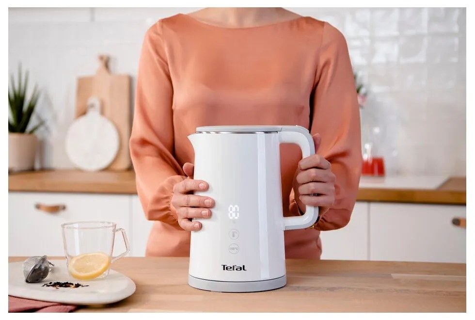 Bílá rychlovarná konvice 1,5 l Sense KO693110 – Tefal