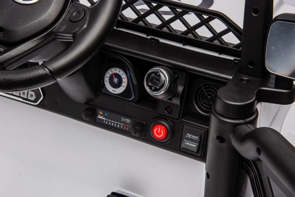 LEAN CARS Elektrické autíčko Toyota FJ 4x4 bílé