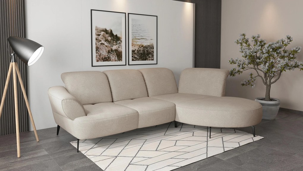XXXLutz ROHOVÁ SEDAČKA, textil, béžová Sit & More - Sedací soupravy - 000144013211