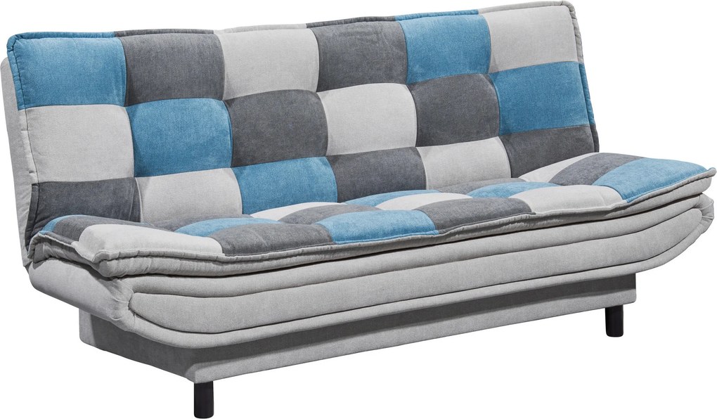 XXXLutz ROZKLÁDACÍ POHOVKA, textil, kompozitní dřevo, modrá, barvy stříbra, tmavě šedá MID.YOU - Rozkládací pohovky - 002220034404