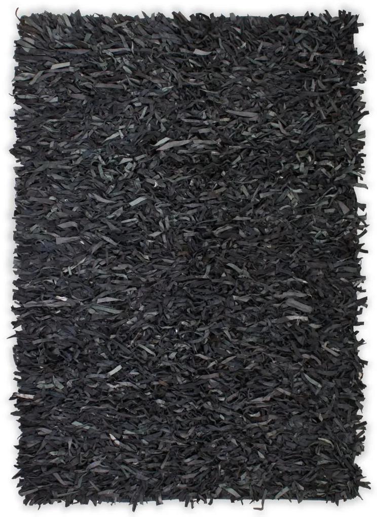 Koberec z pravé kůže - šedý | 80x160 cm