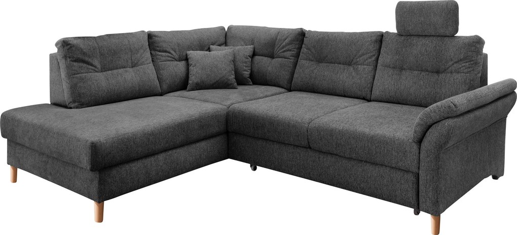 XXXLutz ROHOVÁ SEDAČKA, textil, antracitová Livetastic - Sedací soupravy - 002310012731