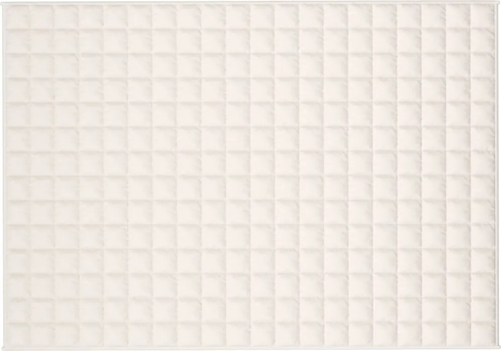 Zátěžová deka světle krémová 137 x 200 cm 6 kg textil 3154814