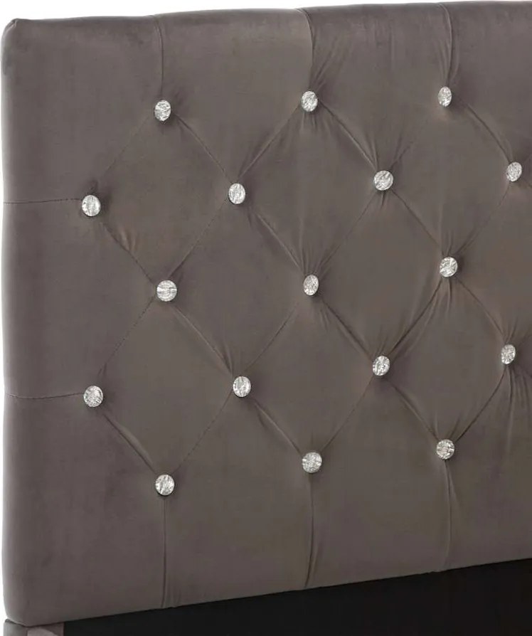 Rám postele šedý textil 120 x 200 cm 286831