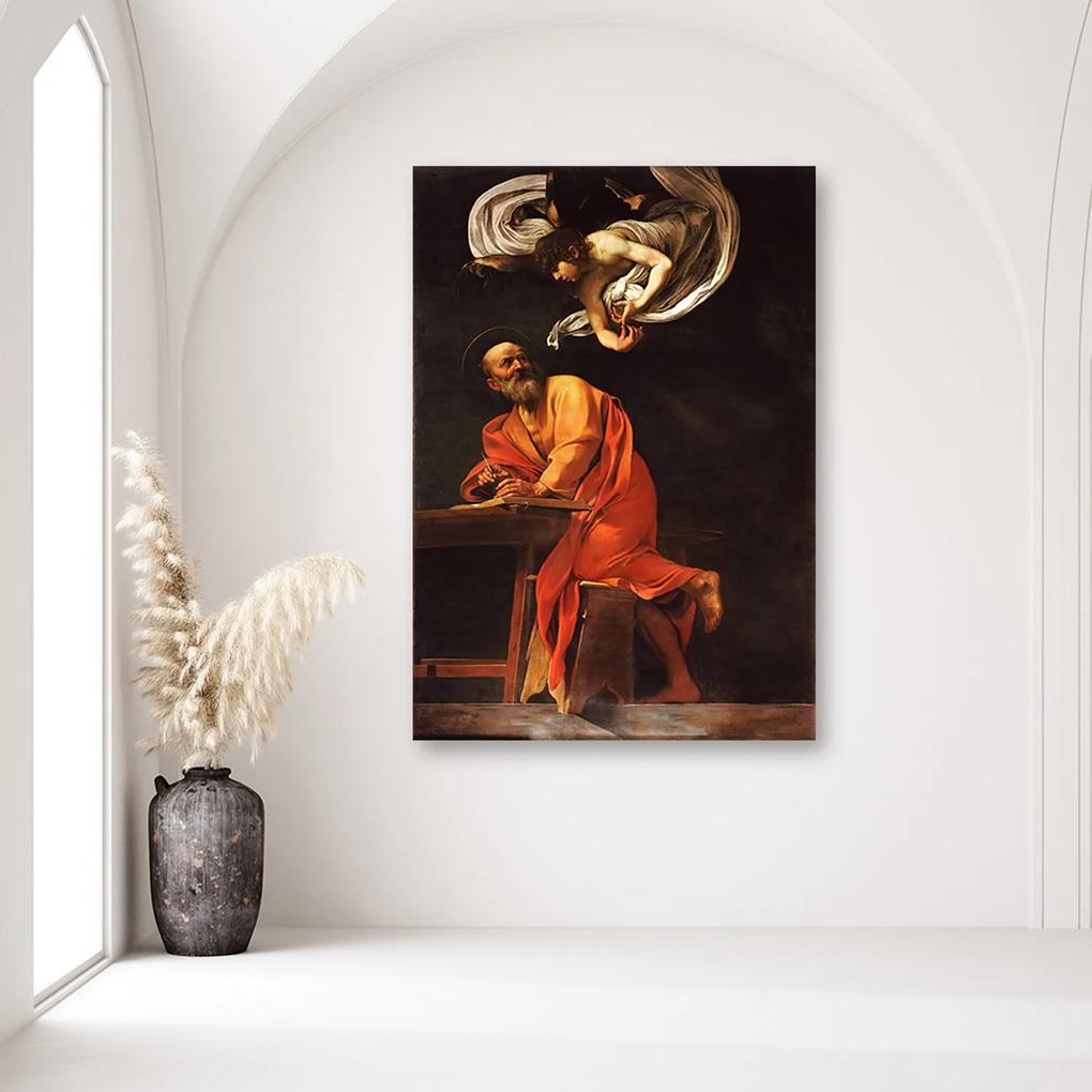 Gario Obraz na plátně Svatý Matouš a anděl - Michelangelo Merisi da Caravaggio, reprodukce Rozměry: 40 x 60 cm