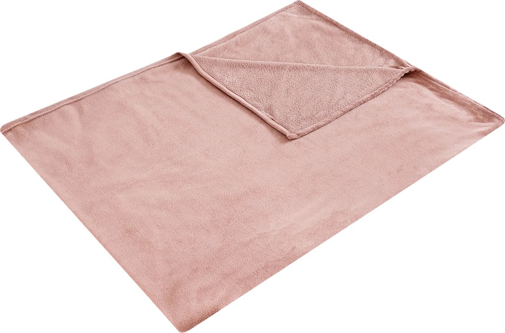 Livarno® Hebká deka, 150 x 200 cm (světle růžová)
