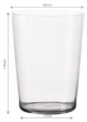Poháry Tumbler šedé 515 ml set 6 ks – 21st Century Glas Lunasol META Glass (322665)
