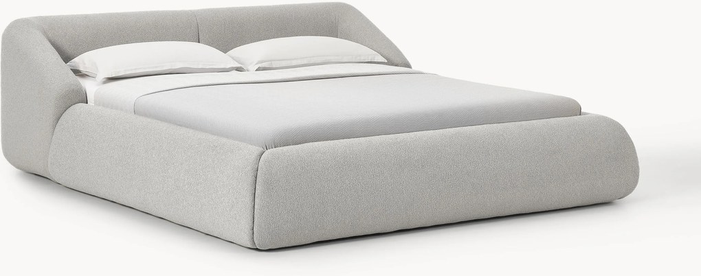 Čalouněná bouclé postel Sofia